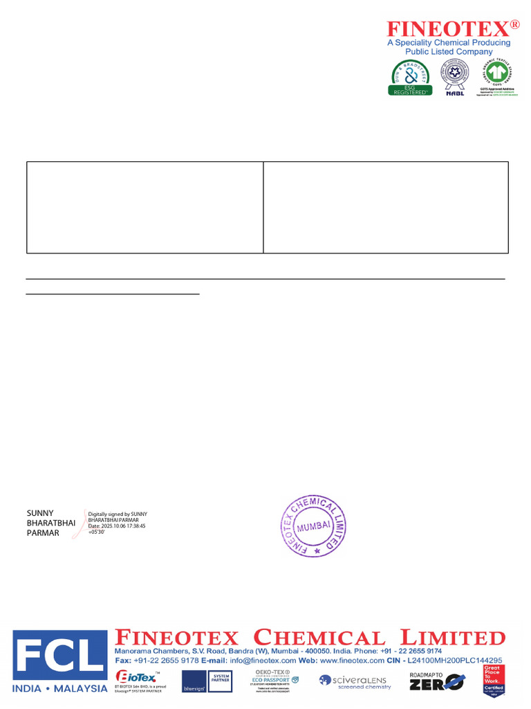 FCL 06102025174042 Reg74ConfirmationCertificate30092025 | PDF | Economy ...