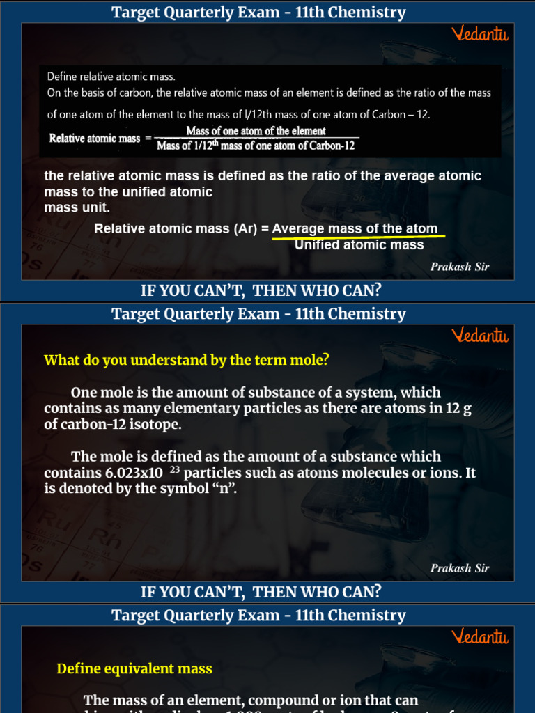 11th Grade Chemistry Quarterly Exam Guide | PDF | Atomic Orbital ...