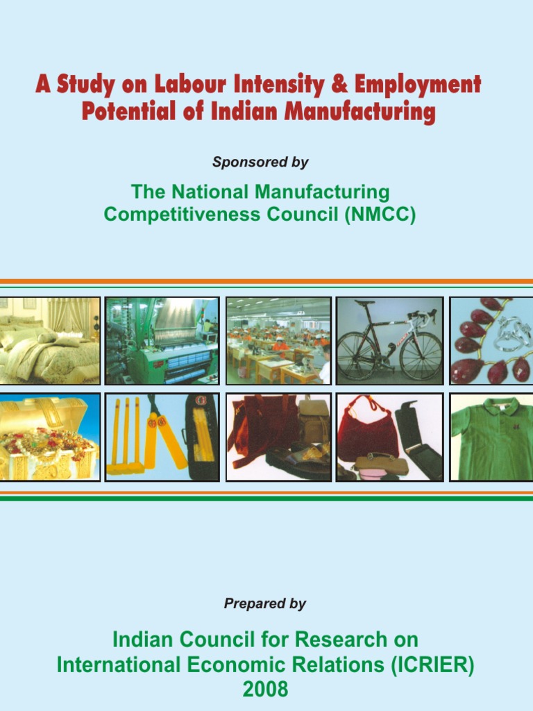 Labour Intensity Report 16may2008 | PDF | Fixed Capital | Capital Formation