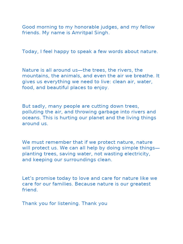 Importance of Protecting Nature | PDF