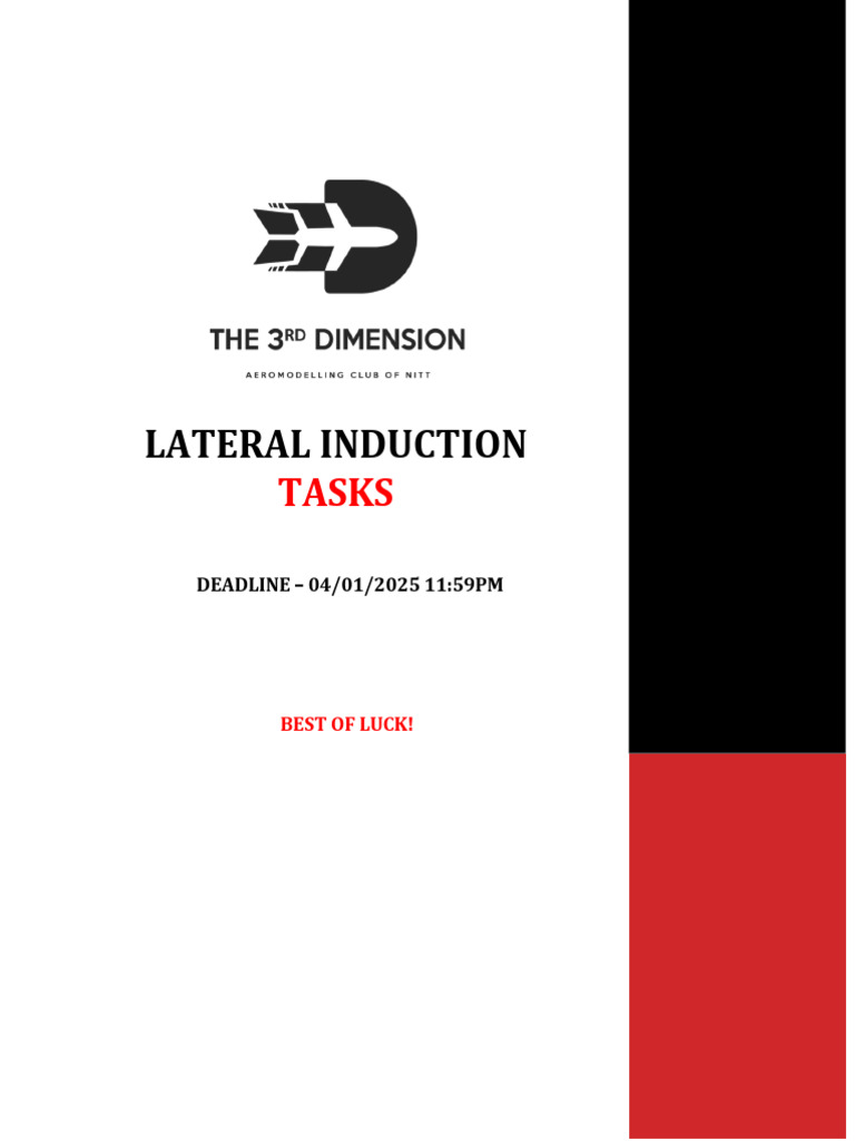 Lateral Induction Tasks for Aeromodelling Club | PDF | Logic Gate | Low ...