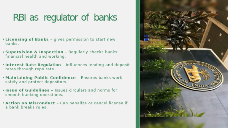 RBI As Regulator of Banks | PDF