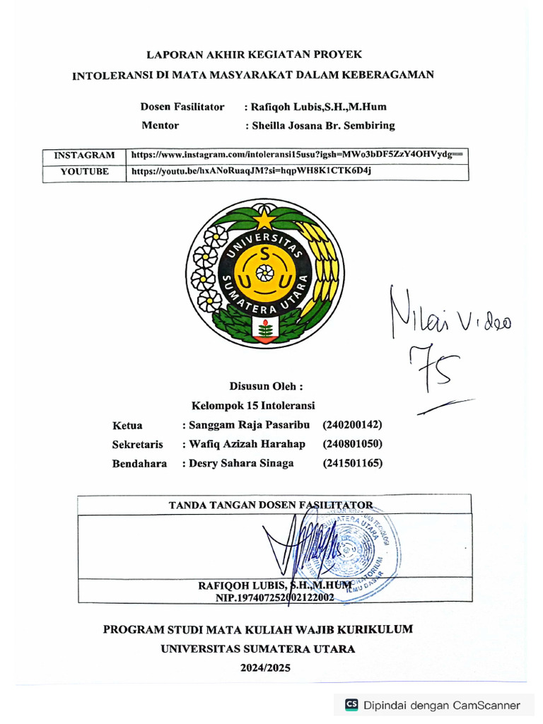 Laporan Akhir Proyek MKWK Kel 15 | PDF