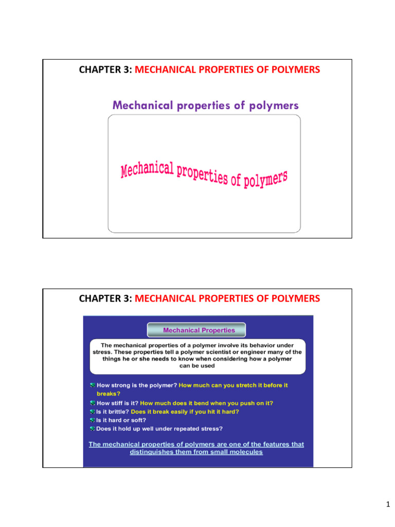 5. Chapter 3 Mechanical Properties | PDF