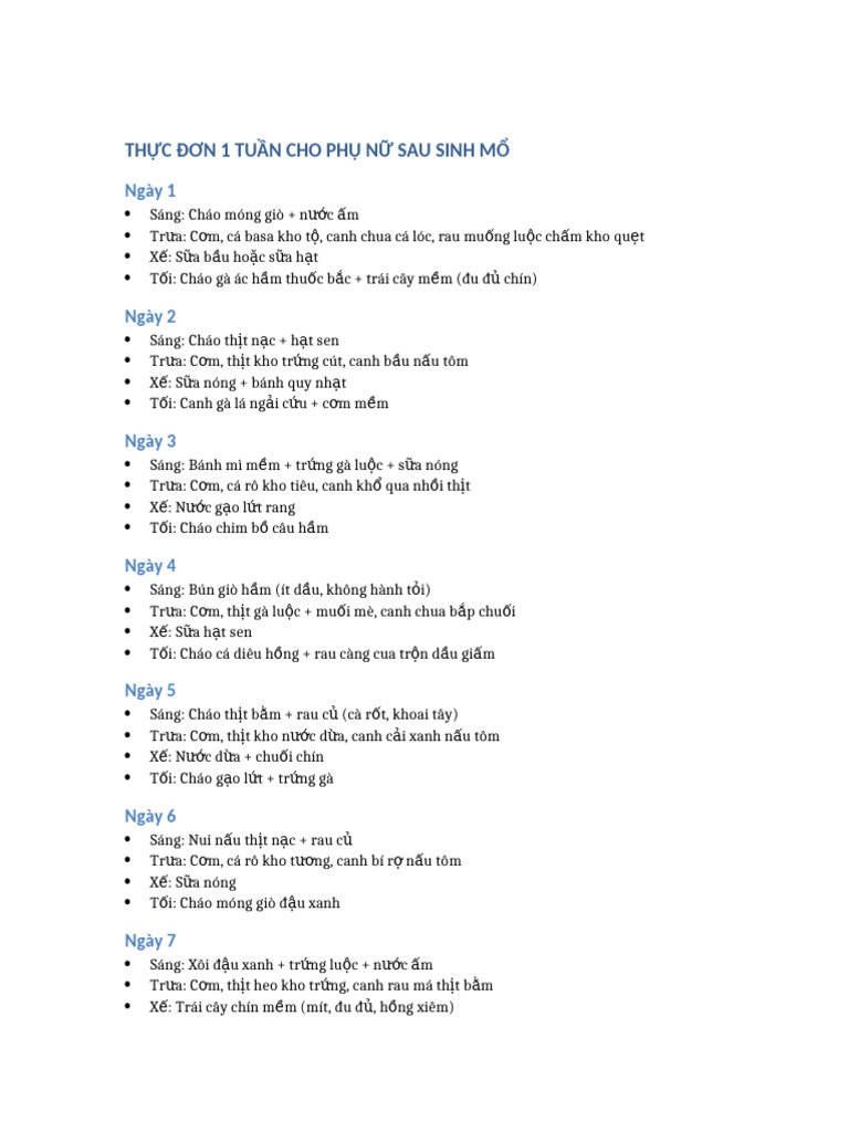 Thuc Don Sau Sinh Mo Mien Tay | PDF