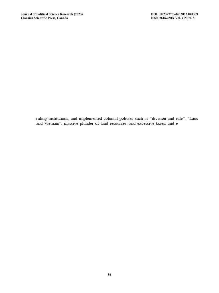 Article 1698310291 | PDF | Laos | French Indochina