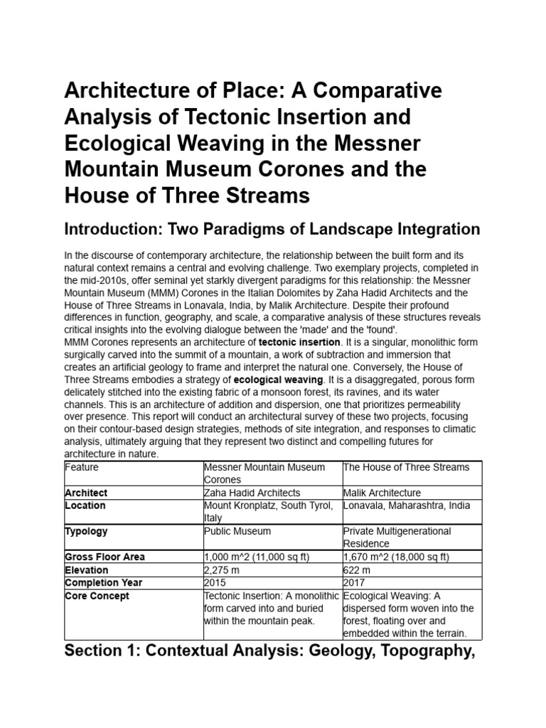Comparative Analysis of Two Architectural Paradigms | PDF | Alps ...