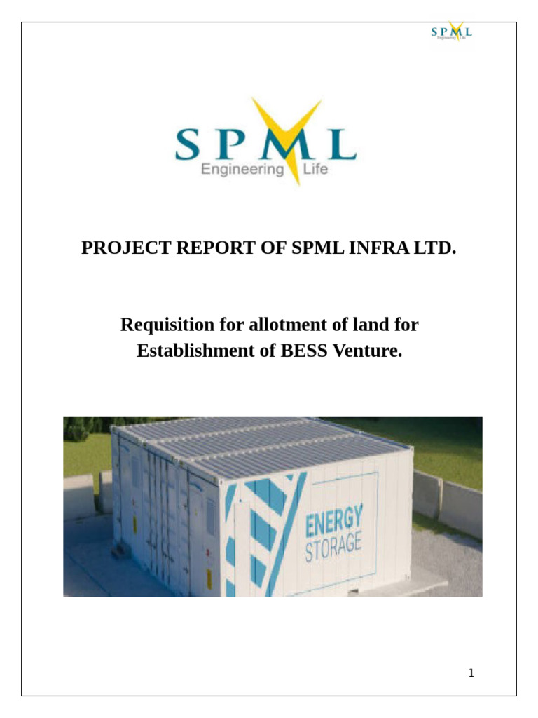 SPML Infra BESS Project Report | PDF | Waste | Waste Management