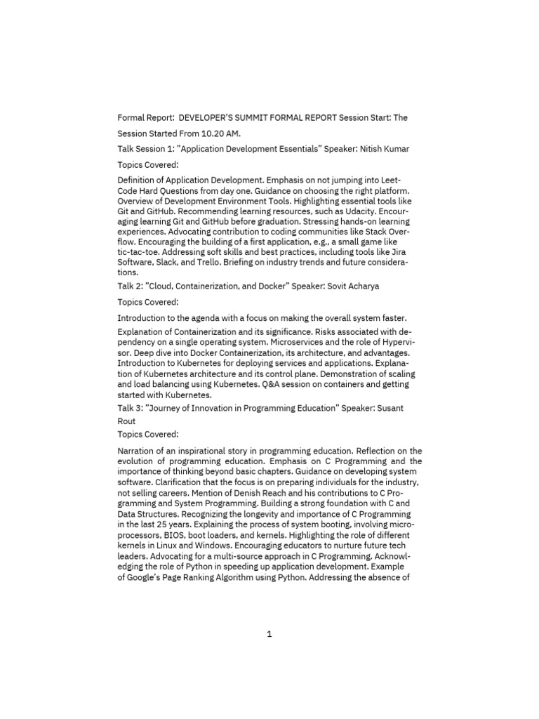 Formal Report Developer's Su PDF | PDF | Computer Programming | Booting