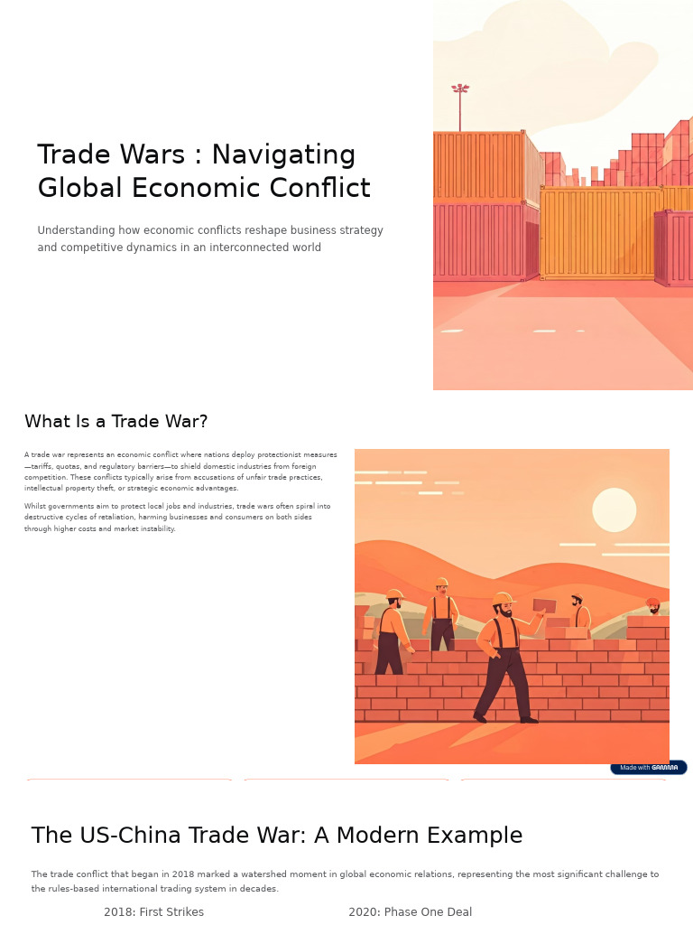 Trade Wars Navigating Global Economic Conflict | PDF | Tariff ...