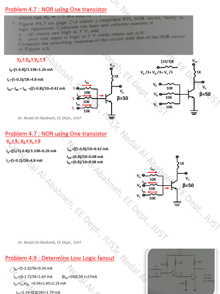 Chap.4 Problems Students | PDF | Logic Gate | Electrical Circuits