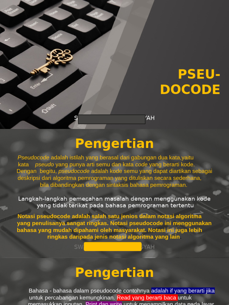 4. Pseudocode (1) | PDF