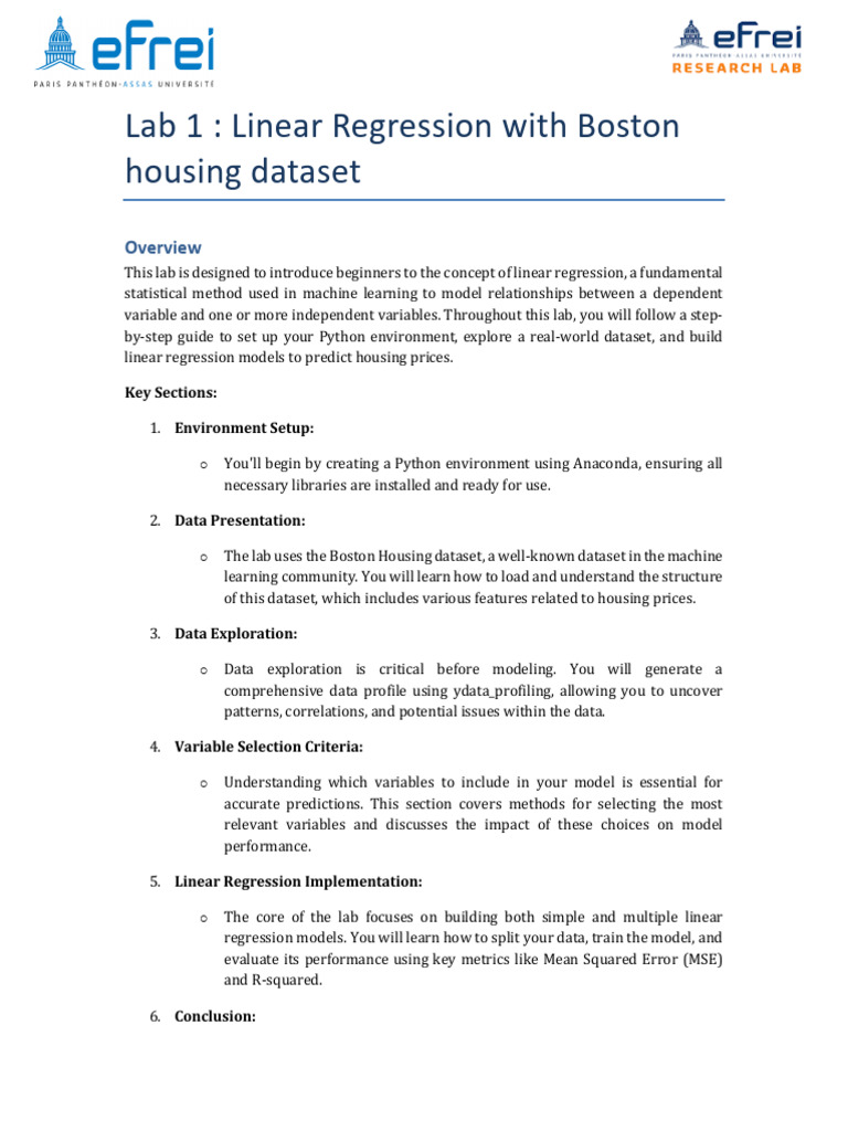 Linear Regression with Boston Dataset | PDF | Regression Analysis ...