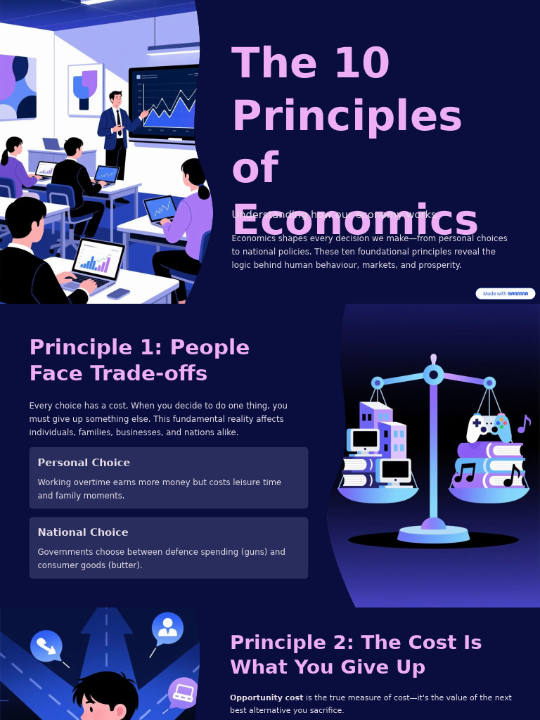 The 10 Principles of Economics | PDF | Market (Economics) | Inflation