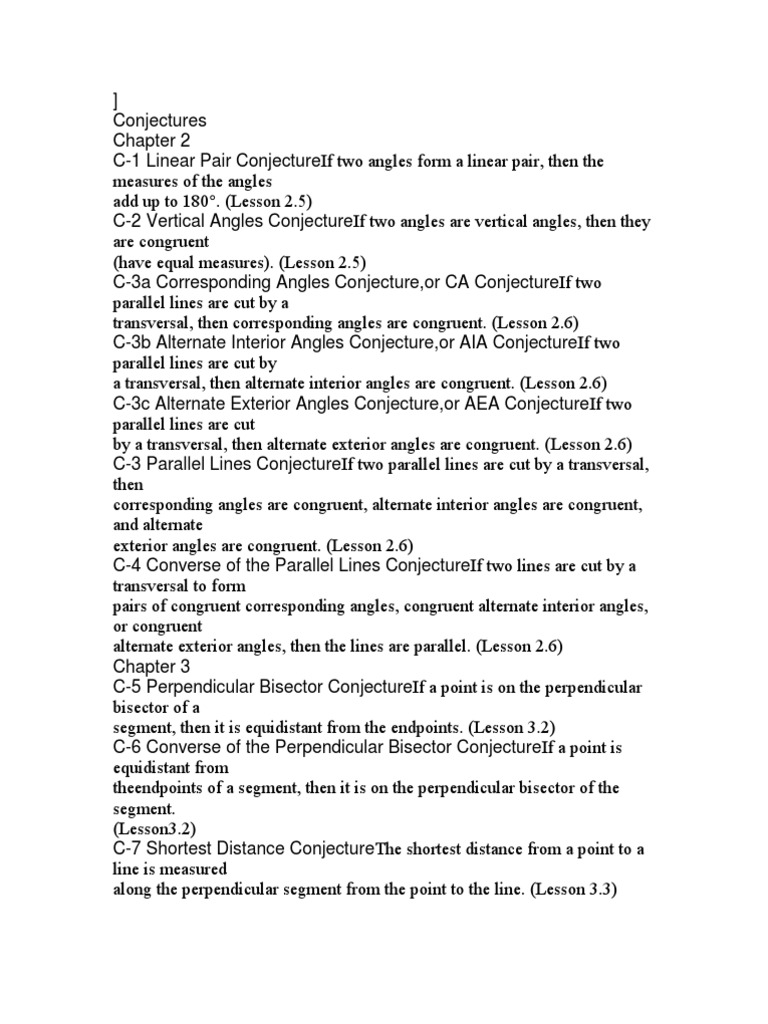 Geometry Conjectures | PDF | Triangle | Rectangle