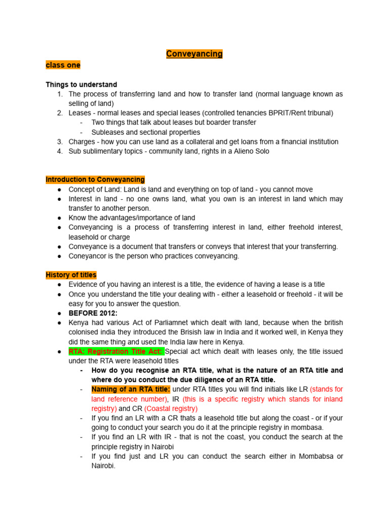 Understanding Conveyancing Basics | PDF | Lease | Power Of Attorney