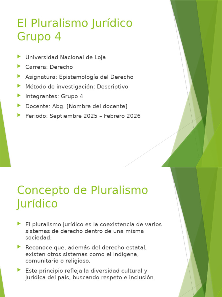 Pluralismo Juridico Grupo4 | PDF