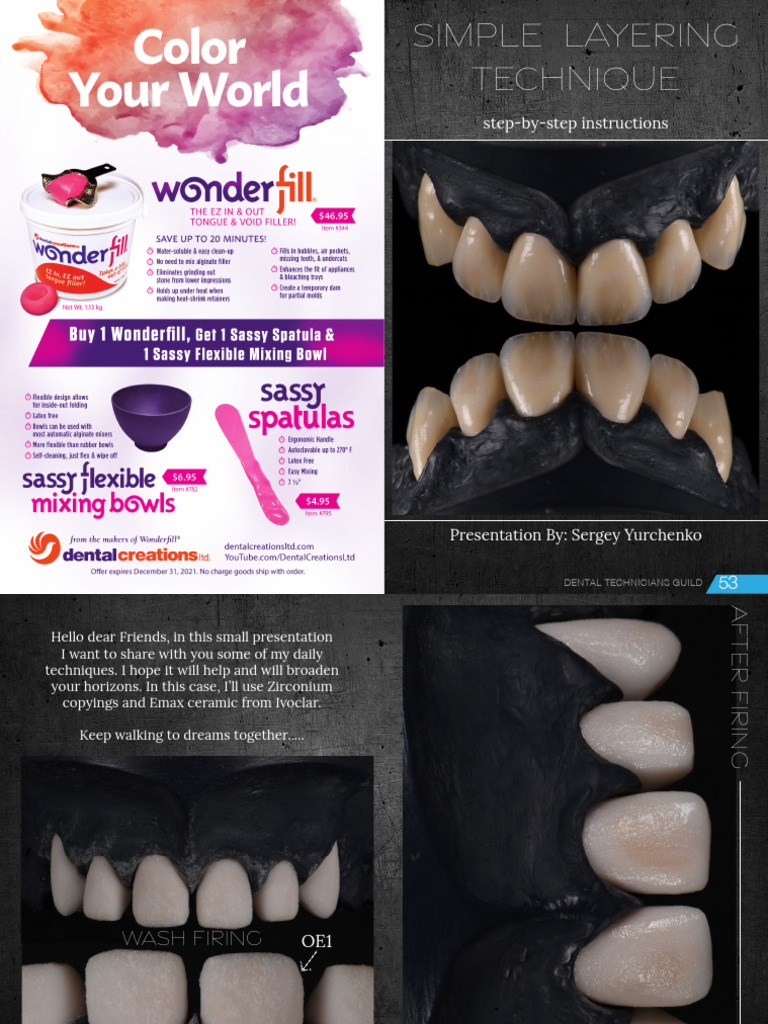 Zirconium Layering Technique Guide | PDF