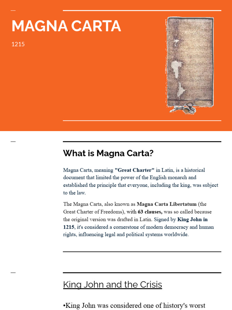 Understanding Magna Carta's Legacy | PDF | Magna Carta | Social Contract