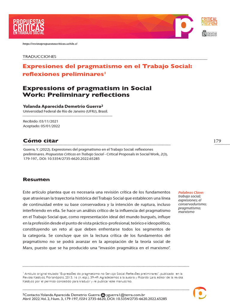 Texto Yolanda Guerra 251021 212348 | PDF | Pragmatismo | John Dewey