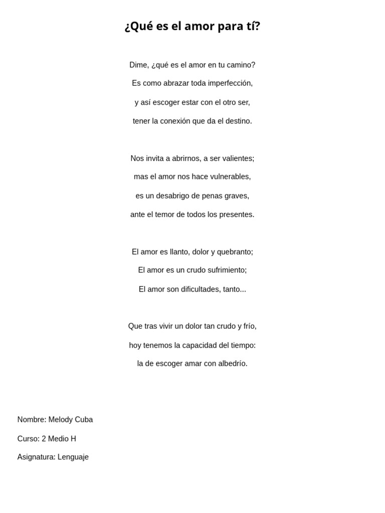 ¿Qué Es El Amor para Tí - 20251022 - 135630 - 0000 | PDF