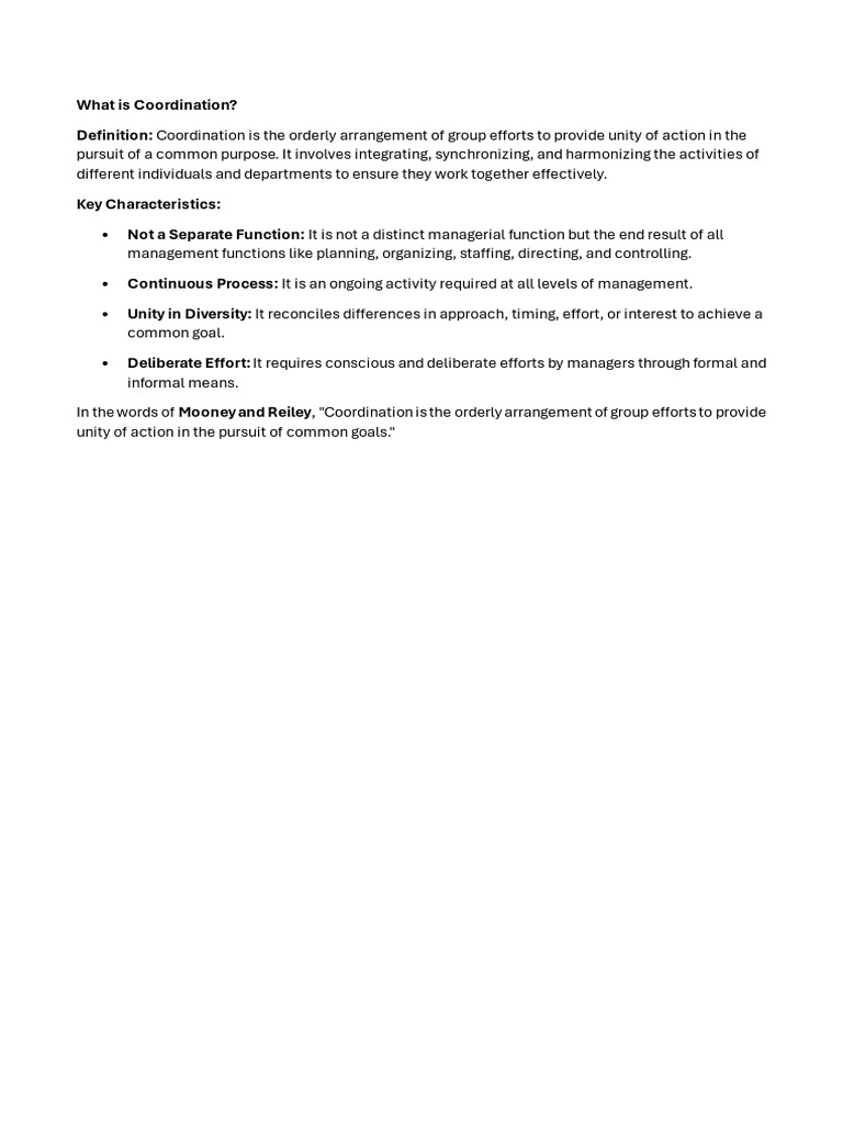 Understanding Types of Coordination | PDF