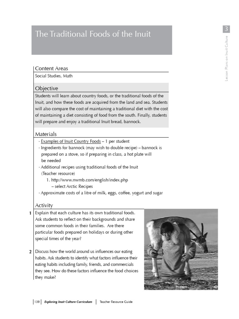 Foods of The Inuit | PDF | Cost Of Living | Inuit