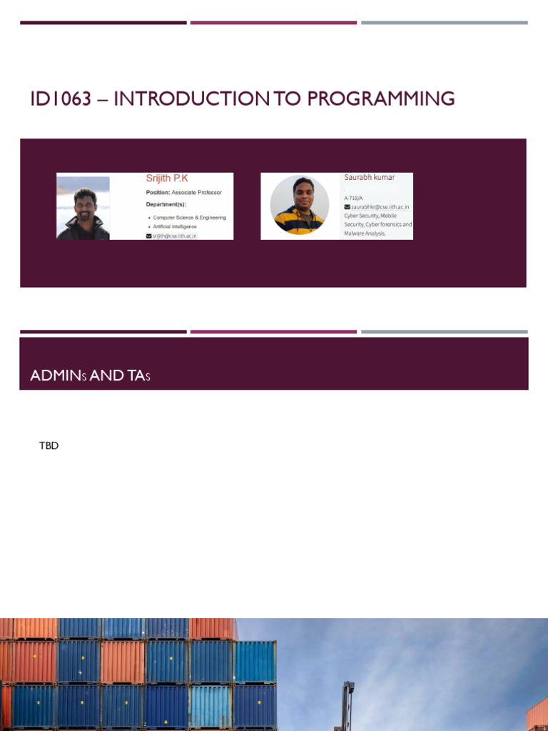 1-ITP-lect-1 | PDF | C (Programming Language) | Computer Program