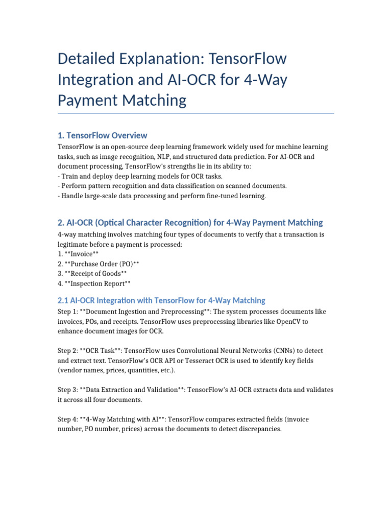 TensorFlow AI OCR Robocorp Integration | PDF | Optical Character ...
