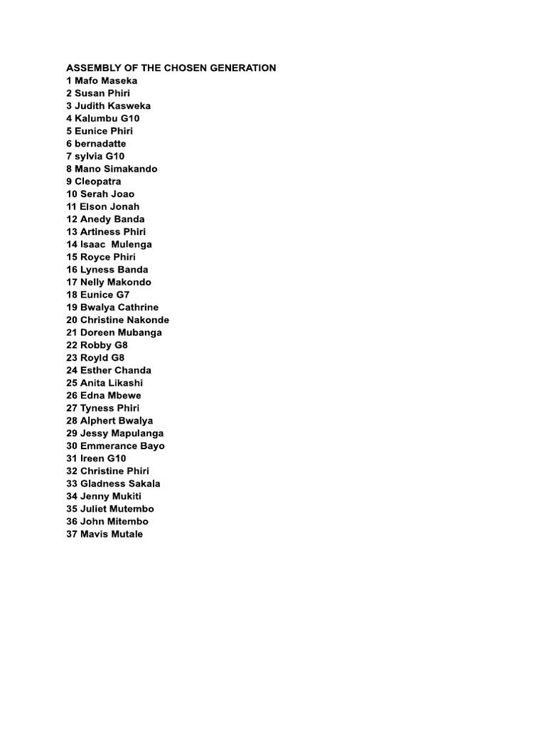 Church Names | PDF