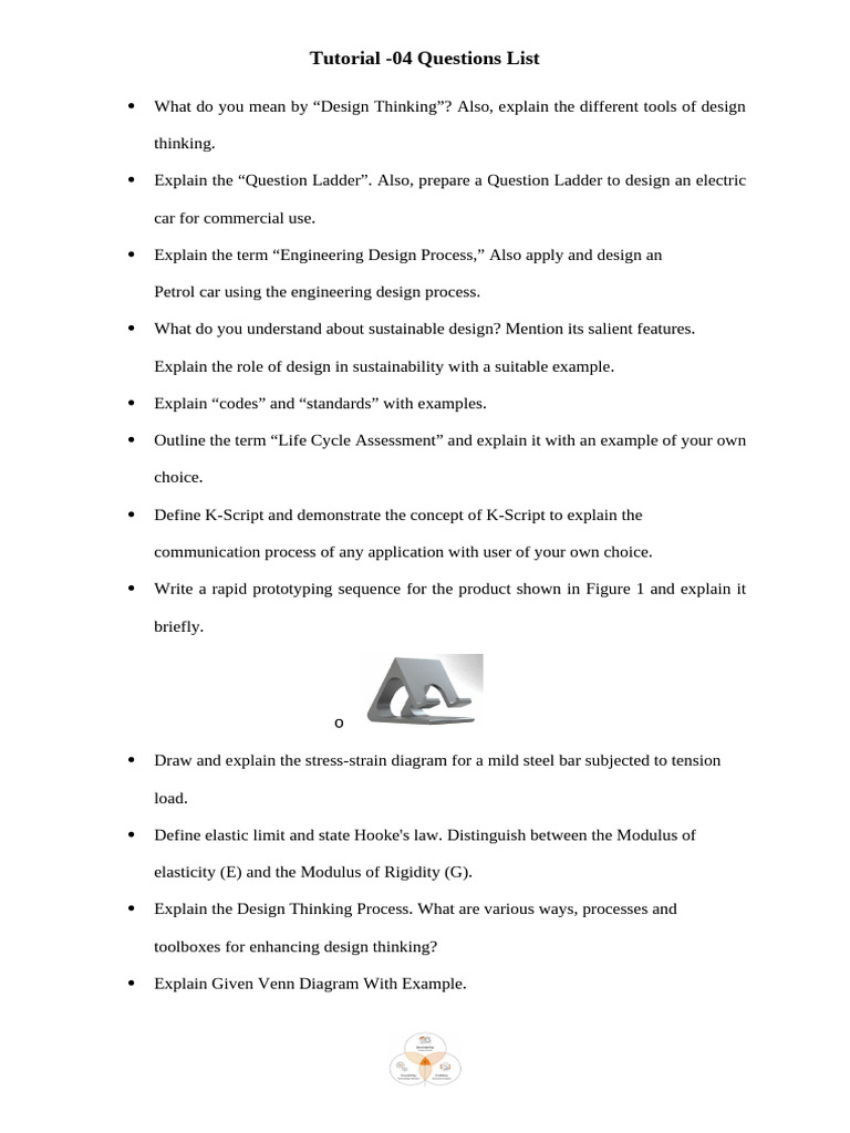 Design Thinking and Engineering Concepts Guide | PDF | Young's Modulus ...