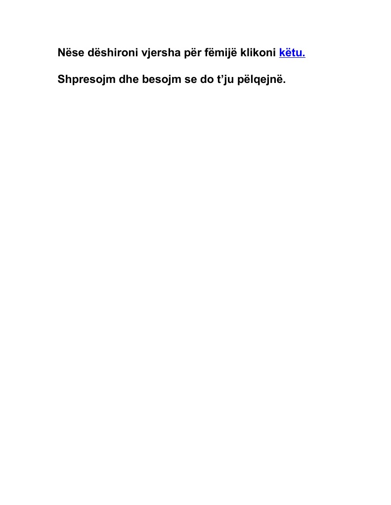 Vjersha Për Fëmijë | PDF