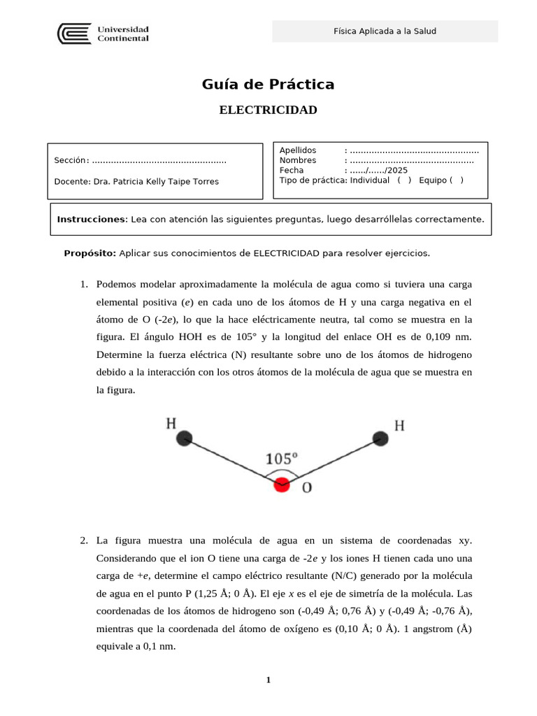 S9 Guía Práctica Electricidad | PDF | Moléculas | Ácido clorhídrico