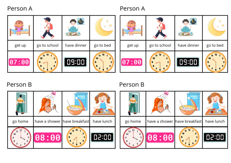 Speaking Activity Routines and Times | PDF