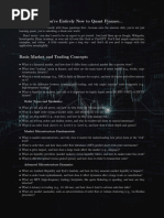Foundations of Quantitative Trading Guide | PDF | Risk | Volatility ...