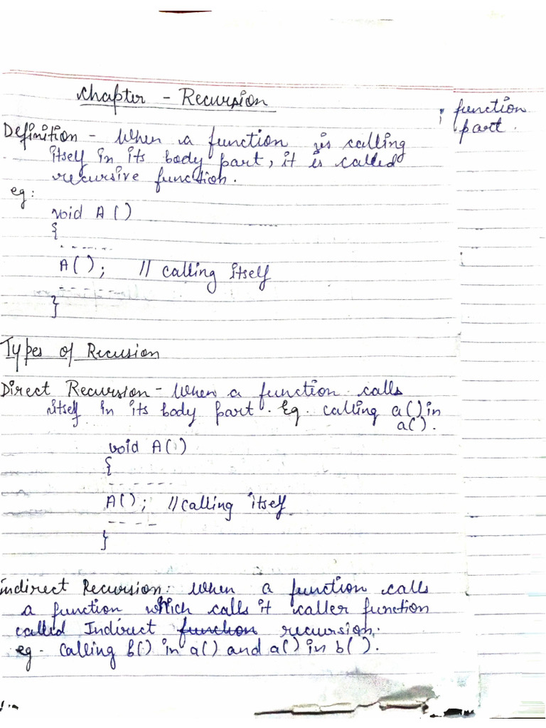 Recursion | PDF