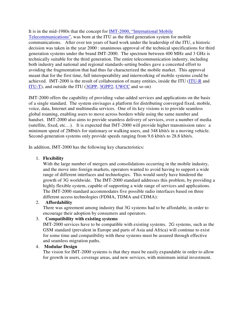 Imt 2000 | PDF | 3 G | Radio
