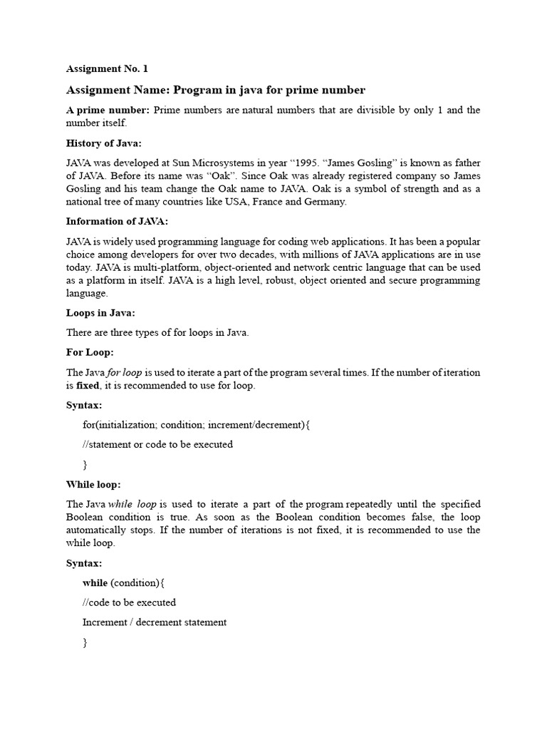 Java First Four Practicals | PDF | Control Flow | Java (Programming Language)