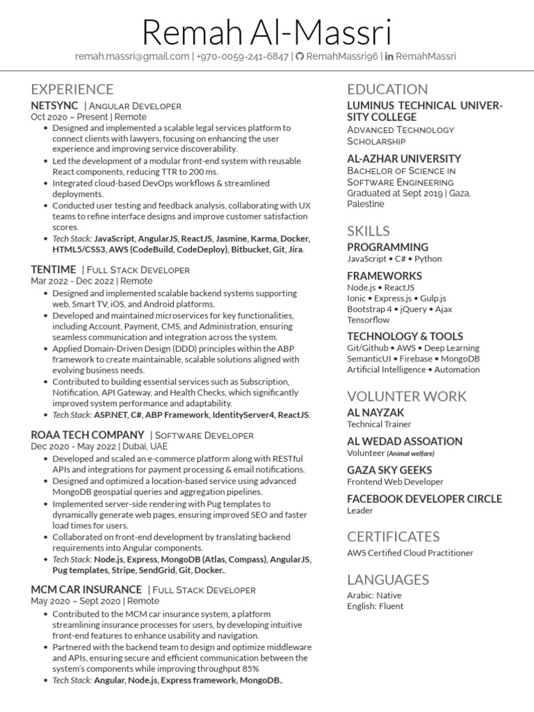 Senior Frontend Developer | PDF | Angular Js | Computer Science