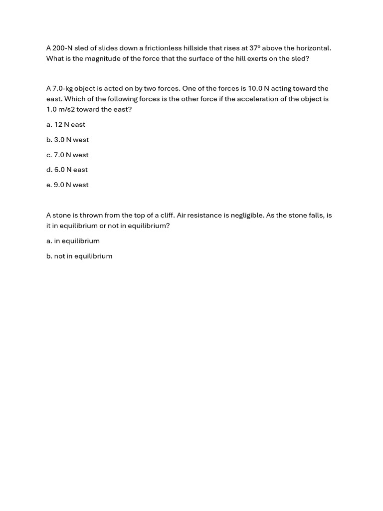 HW Physics 101 | PDF