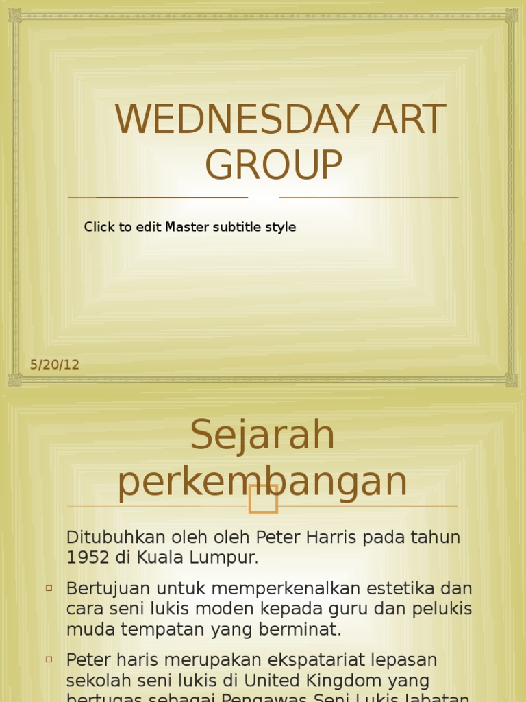 Wednesday Art Group | PDF