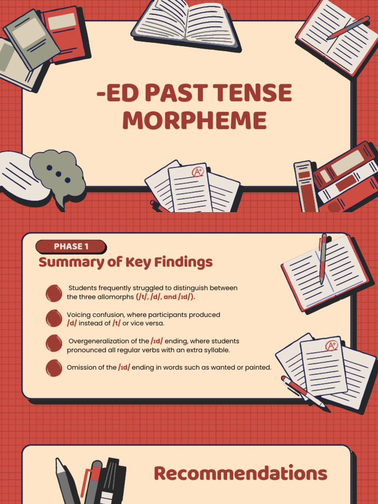 Ed Past Tense Morpheme Definitivoooooooooo | PDF