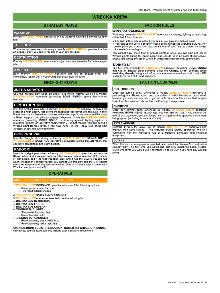 Wrecka Krew Strategy Guide | PDF