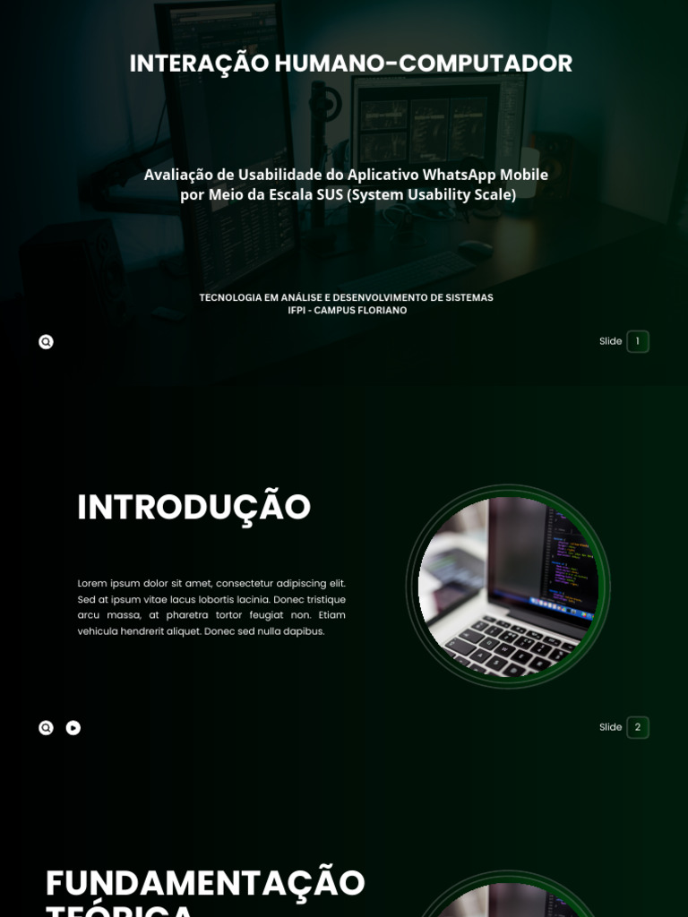 Green Gradient Modern Computer Presentation | PDF | Usabilidade ...