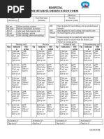 Hand Hygiene Audit Observation Form | PDF