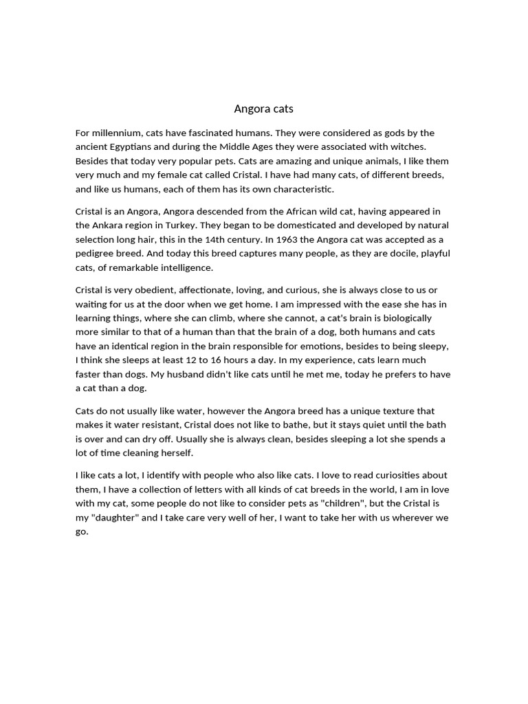 Angora Cats | PDF