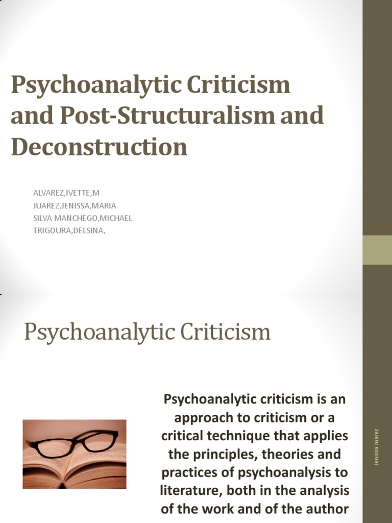 Psychoanalytic Criticism | PDF | Psychoanalysis | Id