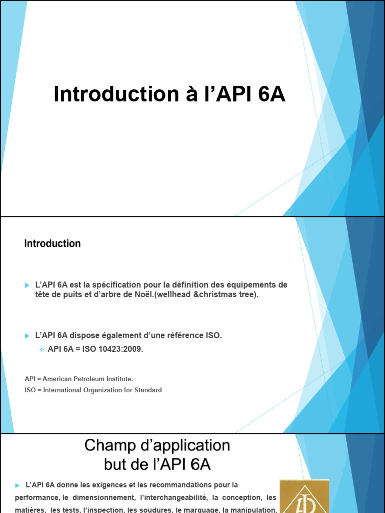 Introduction à l'API 6A pour équipements pétroliers | PDF | Contrôle ...