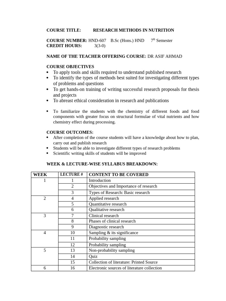 HND 607 Split Schedule | PDF | Sampling (Statistics) | Procedural Knowledge