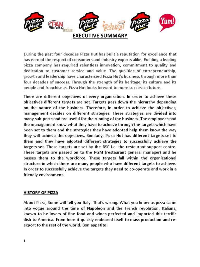 Strategies for Success: An Analysis of Pizza Hut's Business Objectives ...